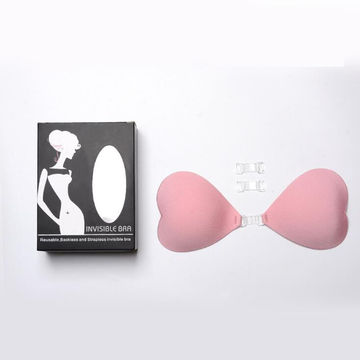 China Heart Shape backless strapless invisible adhesive gathering ...