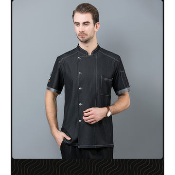 China Fashion Chef Coat Kitchen Work Clothes Barbershop Jacket Hotel ...