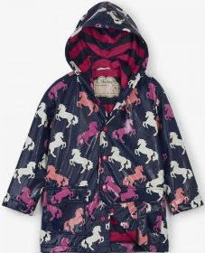 China Girls rainwear in 100% Printing Colour Change PU on Global Sources