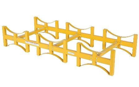 China3-Drum Stackable Storage Rack steel stable rum storage equipment ...