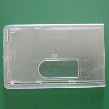 China Enclosed Hard Plastic Frosted ID Badge Holder on Global Sources ...