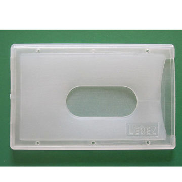 China Enclosed Hard Plastic Frosted ID Badge Holder on Global Sources ...