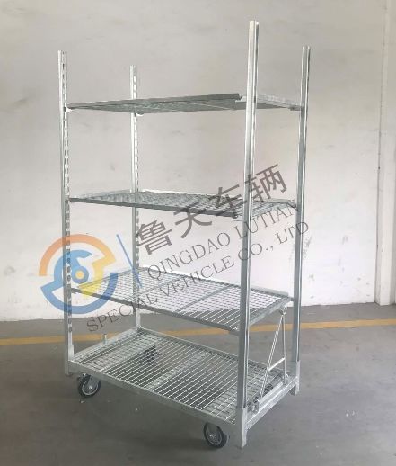 China Farm plant flower cc trolley Galvanized metal horticultural ...