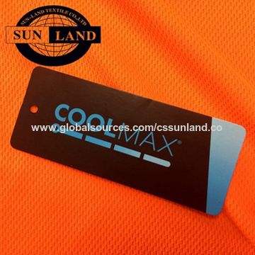 China For sportswear coolpass quick dry fit wicking poly drop needle ...