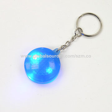 Taiwan Silicone Round LED Keychain on Global Sources,LED Keychains,keylight