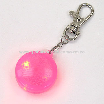 Taiwan Silicone Round LED Keychain on Global Sources,LED Keychains,keylight