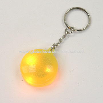 Taiwan Silicone Round LED Keychain on Global Sources,LED Keychains,keylight