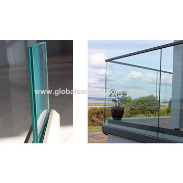 China 8mm 10mm 12mm Toughened Laminating Laminated Glass Balustrade on ...