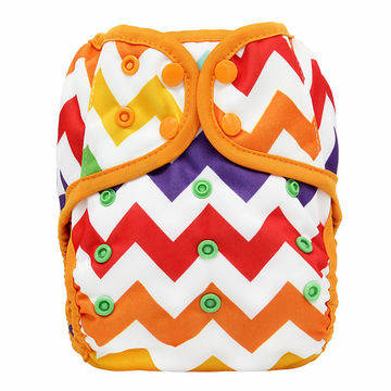 China OEM Breathable TPU Knit Fabric Multi-Color Reusable Baby Diapers ...