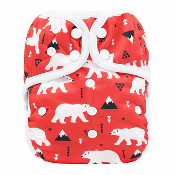 China OEM Breathable TPU Knit Fabric Multi-Color Reusable Baby Diapers ...