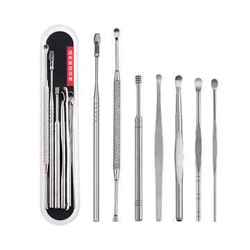 China OEM Stainless Steel Ear Cleaner Tool Earpick Ear Scraper Set on ...