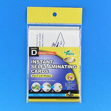 Instant Self Laminating Cards Available in Various Sizes | Global Sources