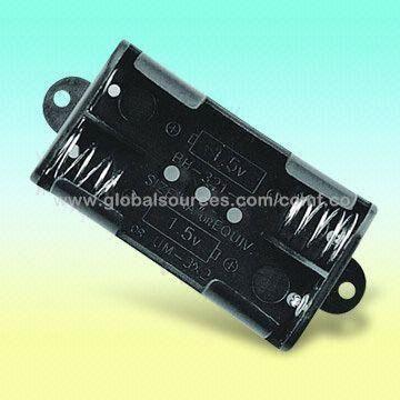 Regular Battery Holder for Two AA or UM3 Size Batteries, with PC ...