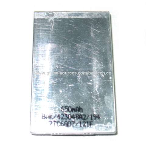 Lithium-ion Single Cell, 3.7V/650mAh Power Supply, Li-ion Rechargeable ...