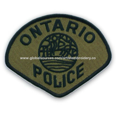 Buy Wholesale Taiwan Iron-on Embroidered Patch, 4.5 X 3.5 Inches Police ...