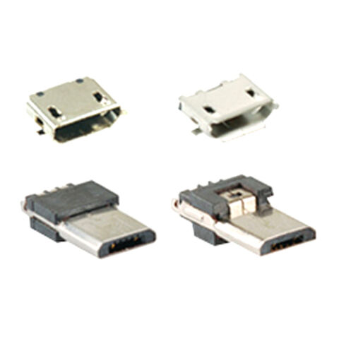 Micro Usb Connectors With Nickel-plated Shell Plating, Usb Connectors ...