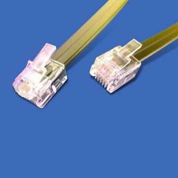 Rj Plug Flat Cable With 0.95mm Electric Diameter - Buy Taiwan Wholesale ...