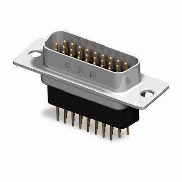 Taiwan High-density D-sub Male Connector with 250V Rated Voltage ...