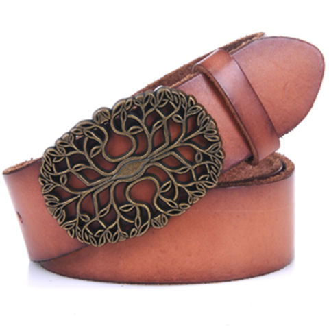 Buy Wholesale China Crack Leather Belt With Pretty Buckles & Crack ...