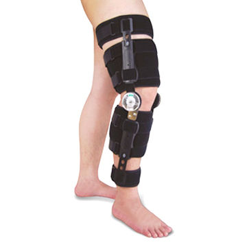 Adjustable Length Knee ROM Splint, Available in Black Color, Knee ROM ...