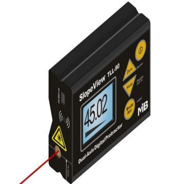 Dual axis digital protractor/inclinometer with tile laser alignment ...