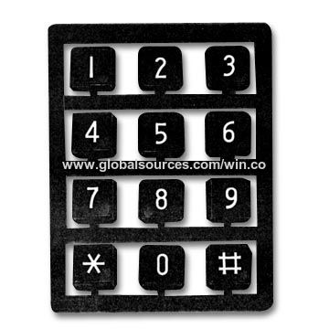 China Custom-made Standard WKB959 Double Injection Plastic Keys with ...