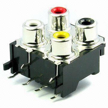 Buy Wholesale Hong Kong SAR Rca Jack Board With 4 Ports, Used In A/v ...
