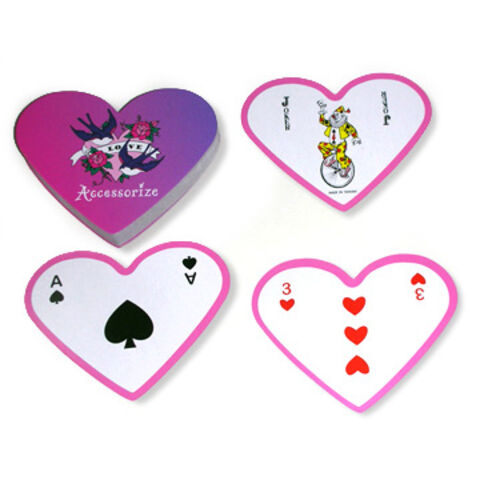 Buy Wholesale Taiwan Heart-shaped Playing Cards, Customized Designs are ...