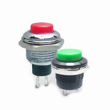 Small Round Push Switches With Metal Or Plastic Bezel - Buy Taiwan ...