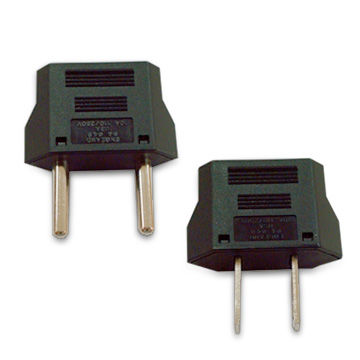 Buy Wholesale Taiwan Power Plug Adapter, Round Or Flat Pin To Round Or ...