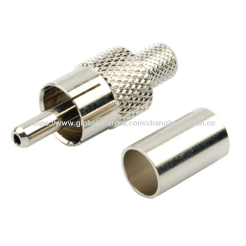 Buy Wholesale Taiwan Rf Coaxial Connector, Rca Plug Crimp For Rg59, In ...