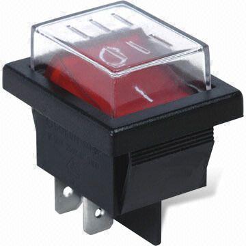 Rocker Switch with 16A, 250V AC Neon Light, Double Pole and Single ...