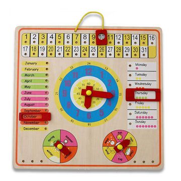 Wooden Calendar Puzzle, Measures 30.5 X 30.5 X 1cm - Buy China ...