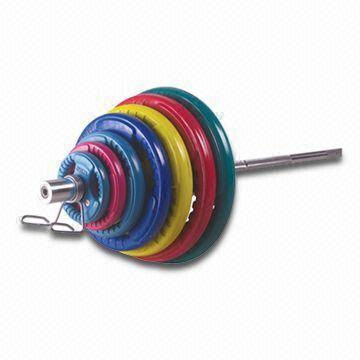 Buy Wholesale China Rubber Coated Olympic Weight Plate/bar And Collars ...