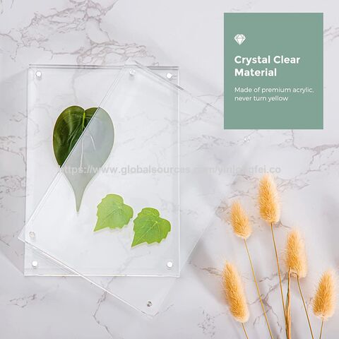 Buy Wholesale China Acrylic Picture Frames Free Standing Double Sided ...