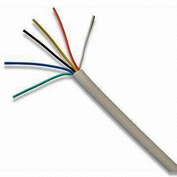6-core Alarm Cable with Stranded Copper Conductor and 0.25mm Insulation ...