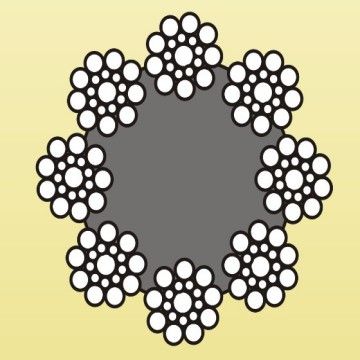 Buy Wholesale China Gustav Wolf Elevator Wire Rope With Fibre Core, 8*19 Seale & Gustav Wolf ...