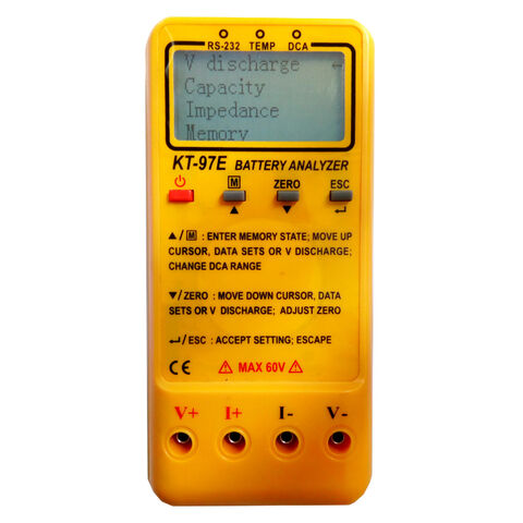 KT-97E Battery Analyzer With Data Storage for the battery of Car, UPS ...