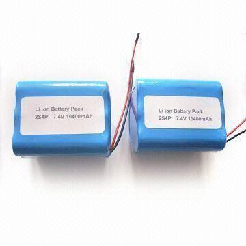Buy Wholesale China Li-ion 18650 Battery Pack 2s 2s4p 7.4v 10.4ah ...