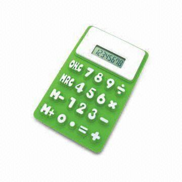 Buy Wholesale China Silicone Calculator With 8-digit Display, Measures ...