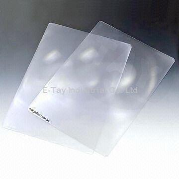 Magnifying Sheet, Measures 262 x 181mm, with Flexible Plastic Lens ...