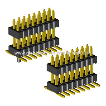 Buy Wholesale China 1.27mm Pitch Pin Headers, Dual Row, Smt Version ...