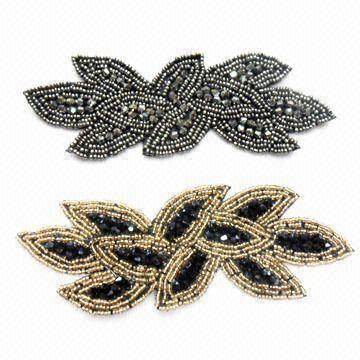 Buy Wholesale China Sparkly Glass Beaded Motifs, Various Colors And ...