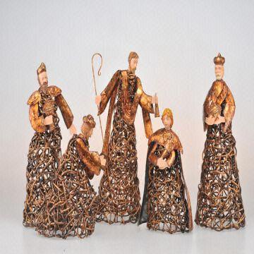 Buy Wholesale Philippines Nativity Sets Made Of Coco Twigs , Painted ...