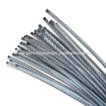 Buy Wholesale China Galvanized Steel Wire Rope With 1/32 To 3/8-inch ...