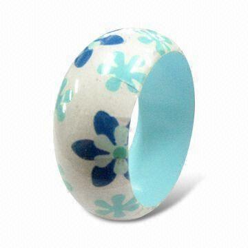 Buy Wholesale Philippines Laminated Bangle With Blue Flower Paper And 1 ...