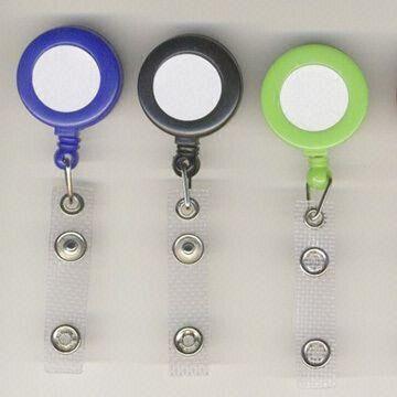 Buy Wholesale China Retractable Plastic Pull Badge Reel Keychain Holder ...