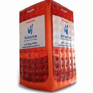 Advertising Inflatable Helium Cube With Full Printing, Made Of Pvc ...