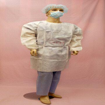 Buy Wholesale China Disposable Pp Lab Coat Material: Pp/sms/pp+pe Color ...