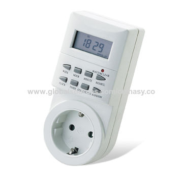 Programmable digital weekly timer with many functions, applicable to many countries ...